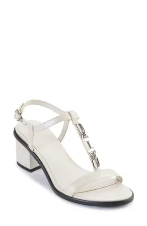 Karl Lagerfeld Paris Hilary T-strap Sandals - Soft White