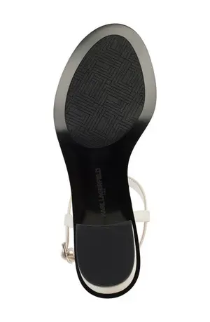 Karl Lagerfeld Paris Hilary T-strap Sandals - Soft White