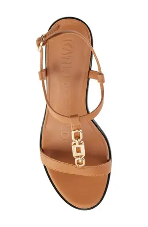 Karl Lagerfeld Paris Hilary T-strap Sandals