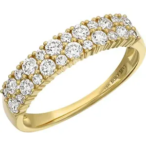 Bony Levy Audrey Two-row Diamond Ring - 18k Yellow Gold
