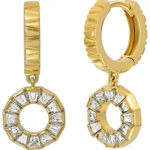 Bony Levy Circle Of Life Diamond Huggie Drop Earrings - 18ky