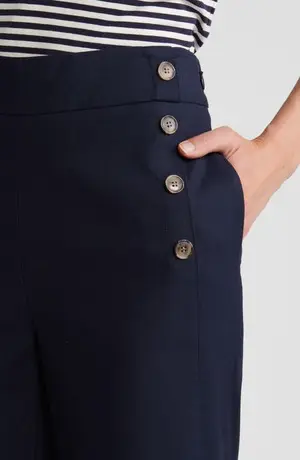 FRAME Sailor Snap Crop Trousers
