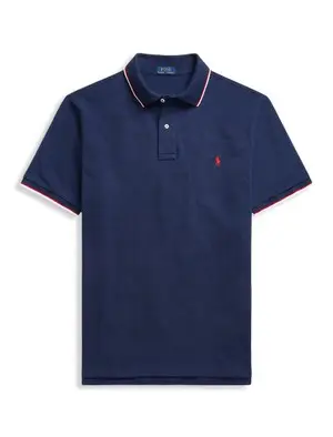 Polo Ralph Lauren Big & Tall Tipped Mesh Polo Shirt - Newport Navy