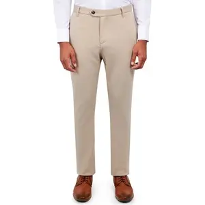 BROOKLYN BRIGADE Slim Fit Knit Dress Pants - Tan