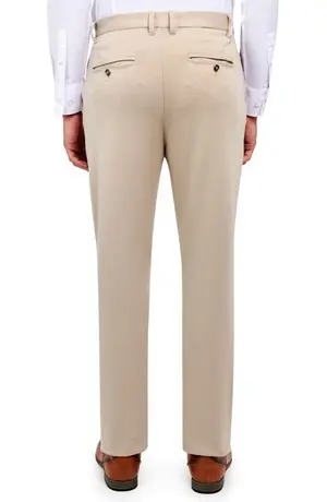 BROOKLYN BRIGADE Slim Fit Knit Dress Pants - Tan