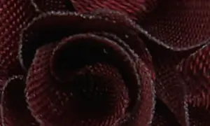 BROOKLYN BRIGADE Floral Lapel Pin - Cabernet