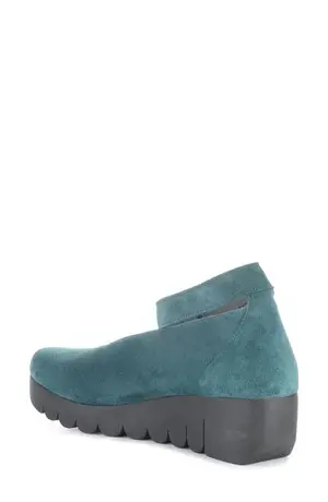 Fly London Vily Platform Wedge Pump - Petrol