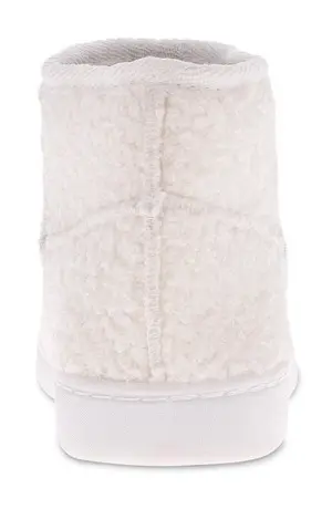 Mia Chill Smiley Faux Shearling Bootie Slipper - Saige Happy Face
