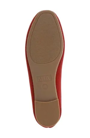 Mia Brendy Ballet Flat - Red Knit