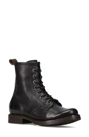 Frye Veronica Flex Combat Boot - Black - Cubana
