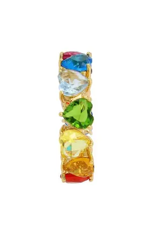 Kurt Geiger Heart Crystal Tennis Ring