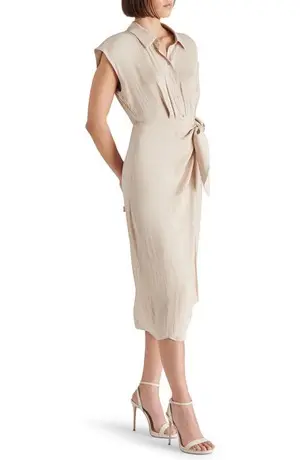 Steve Madden Desiree Faux Wrap Midi Dress
