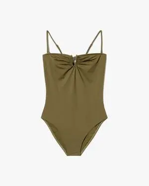 NILI LOTAN Shirred One-piece Swimsuit