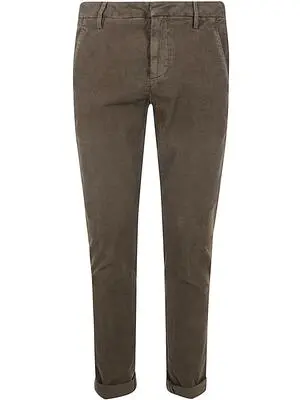 DONDUP Dondup Gaubert Cotton Corduroy Trousers - Red
