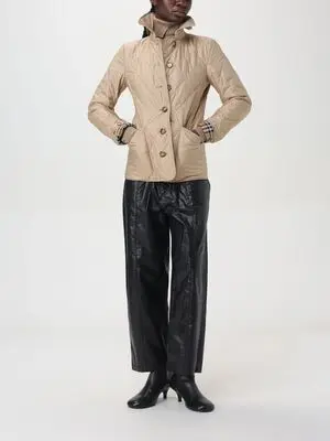 Burberry Ribbed Turtleneck Fine Knit Sweater - Beige