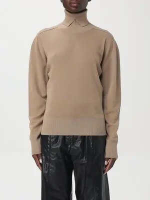 Burberry Ribbed Turtleneck Fine Knit Sweater - Beige