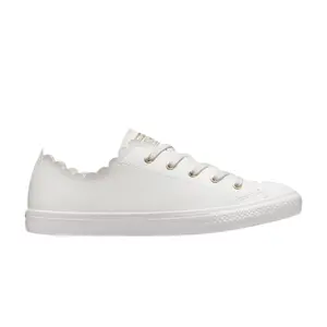 CONVERSE Chuck Taylor All Star Low Top Sneakers With Scalloped Edging - White