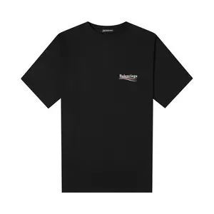 Balenciaga Political Campaign Oversize Tee - Black