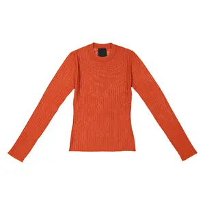 Givenchy Ribbed Crewneck Sweater 'terracotta