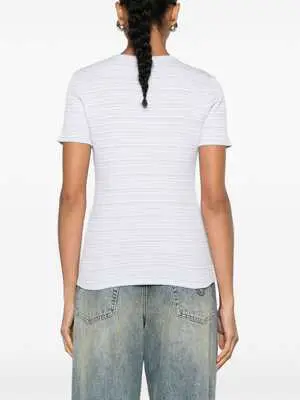 Filippa K Striped Cotton T-shirt - Clear Blue