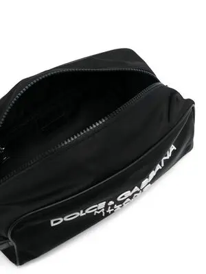 Dolce & Gabbana Logo-print Beauty Case - Black