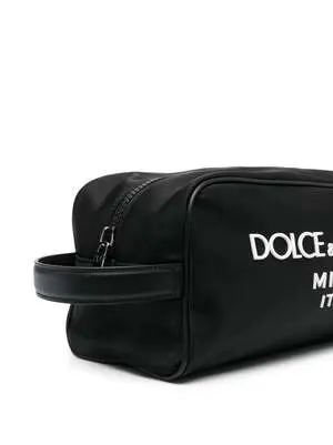 Dolce & Gabbana Logo-print Beauty Case - Black
