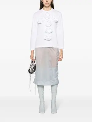 MAISON MARGIELA Tulle Midi Skirt - Clear Blue