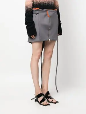 Ottolinger Zipped Mini Skirt - Grey