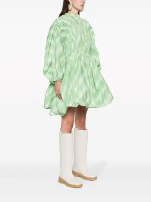 JIL SANDER Plaid Mini Dress