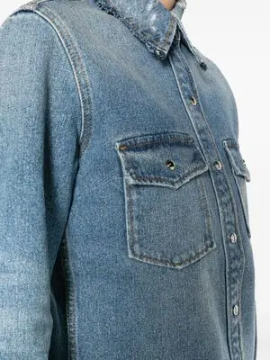 Chloé Denim Cotton Shirt - Clear Blue