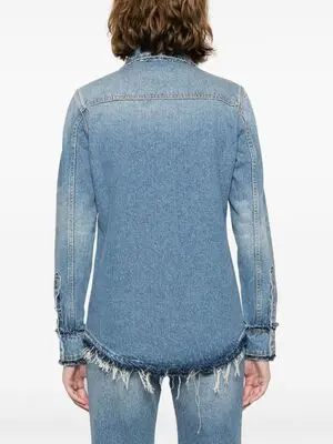 Chloé Denim Cotton Shirt - Clear Blue