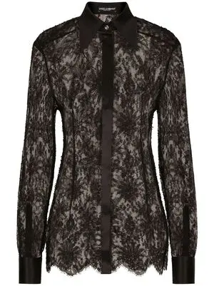 Dolce & Gabbana Floral Lace Shirt