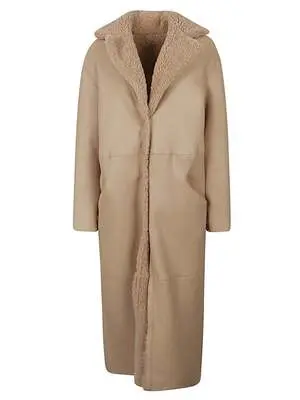 ENES Allegra Long Leather Coat
