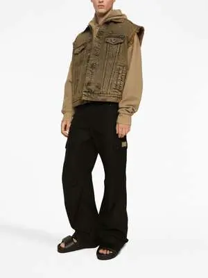Dolce & Gabbana Cotton Cargo Trousers - Black