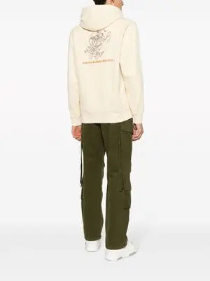 PALMES Logo Organic Cotton Hoodie - White