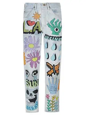 STEFAN MEIER Printed Cotton Trousers