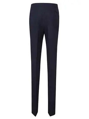 FERRAGAMO Wool Trousers - Blue