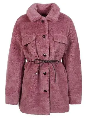 Women's Pink Faux Fur Coats