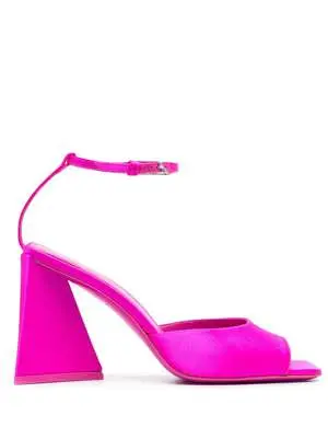 Women's Mid Heel Buckled Sandals