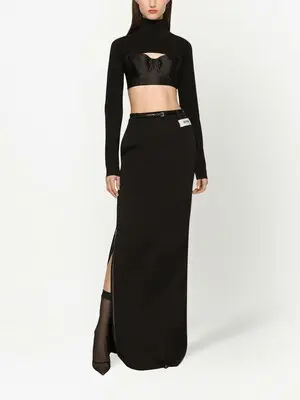 Dolce & Gabbana Cropped High-neck Top