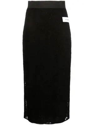 Dolce & Gabbana High-waisted Pencil Skirt - Black