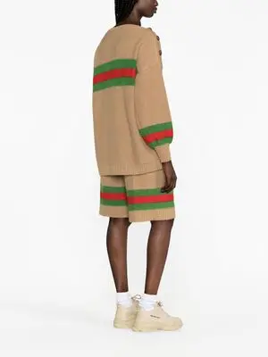 Gucci Web Detail Wool Top