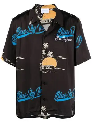Blue Sky Inn Embroidered Shirts For Men