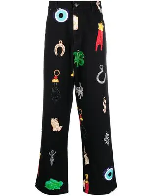 SKY HIGH FARM WORKWEAR Printed Denim Jeans