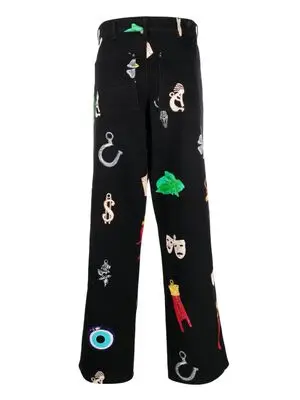 SKY HIGH FARM WORKWEAR Printed Denim Jeans