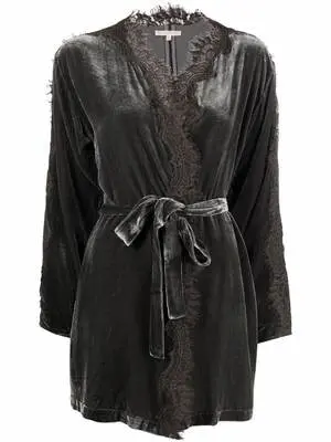 Gold Hawk Velvet Long Duster