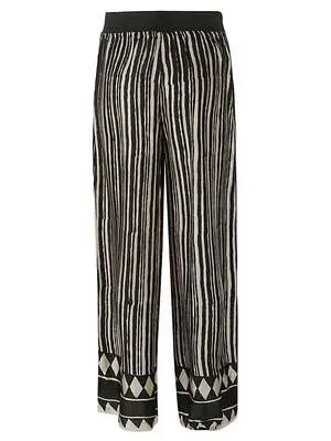 OBIDI Striped Silk Trousers