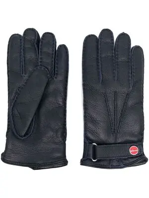 Kiton Leather Gloves - Blue