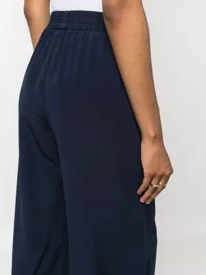 GIANLUCA CAPANNOLO Satin Wide Leg Trousers - Blue