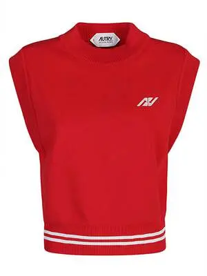 AUTRY Logo Vest - Red